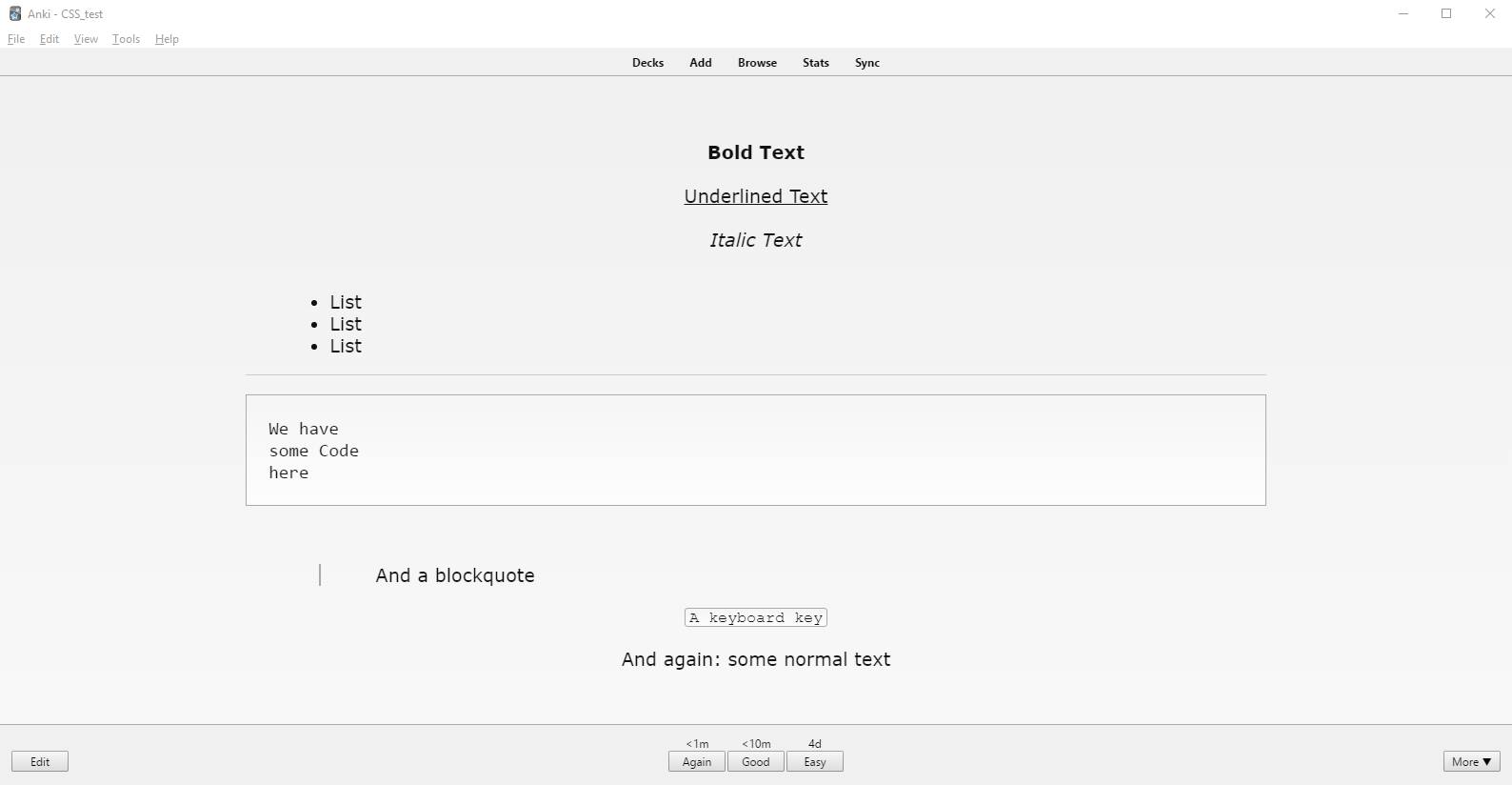 Basic CSS Template For Anki ChrisK91 me